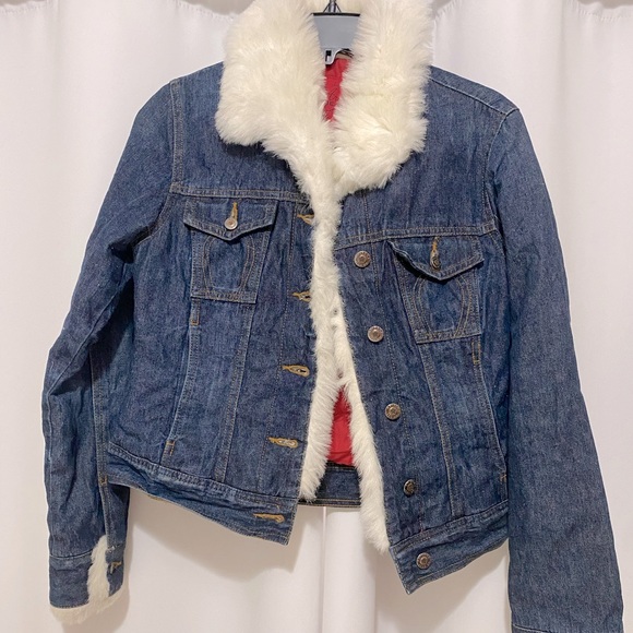 Arizona Jean Company | Jackets & Coats | Winter Furry Denim Jacket ...